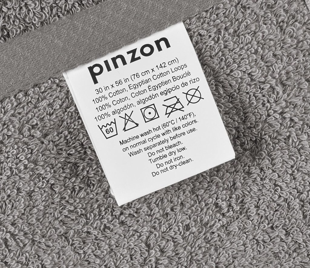 Pinzon Blended Egyptian Cotton 4 Bath Towel Set, Grey – For Sale in Canada